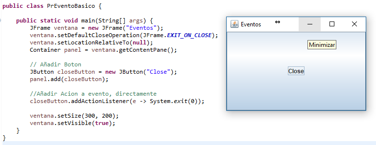 Java para programadores (9.4) - Gestión de eventos en swing