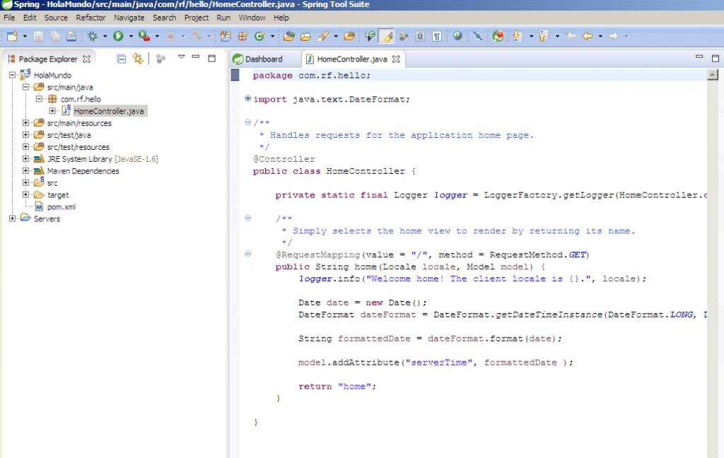 Spring - Desarrollo con Eclipse y STS