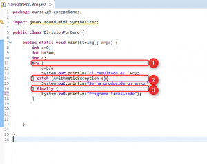 Soluciones ejercicios java (9) - Excepciones