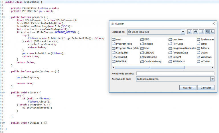 Solucion Ejercicio java swing y ficheros