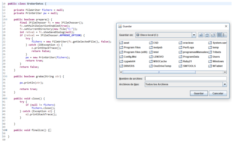 Solucion Ejercicio java swing y ficheros