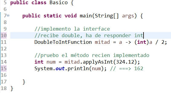 Java 8 - Interfaz funcional DoubleToIntFunction