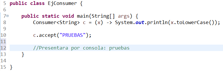 Java 8 - Interfaz funcional Consumer